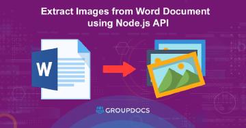 Extract Images of Word Document in Node.js | Get DOCX Image